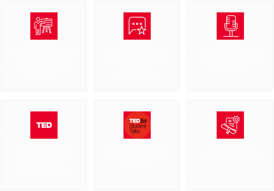 TED-Ed Student Talks Masterclass - 98thPercentile
