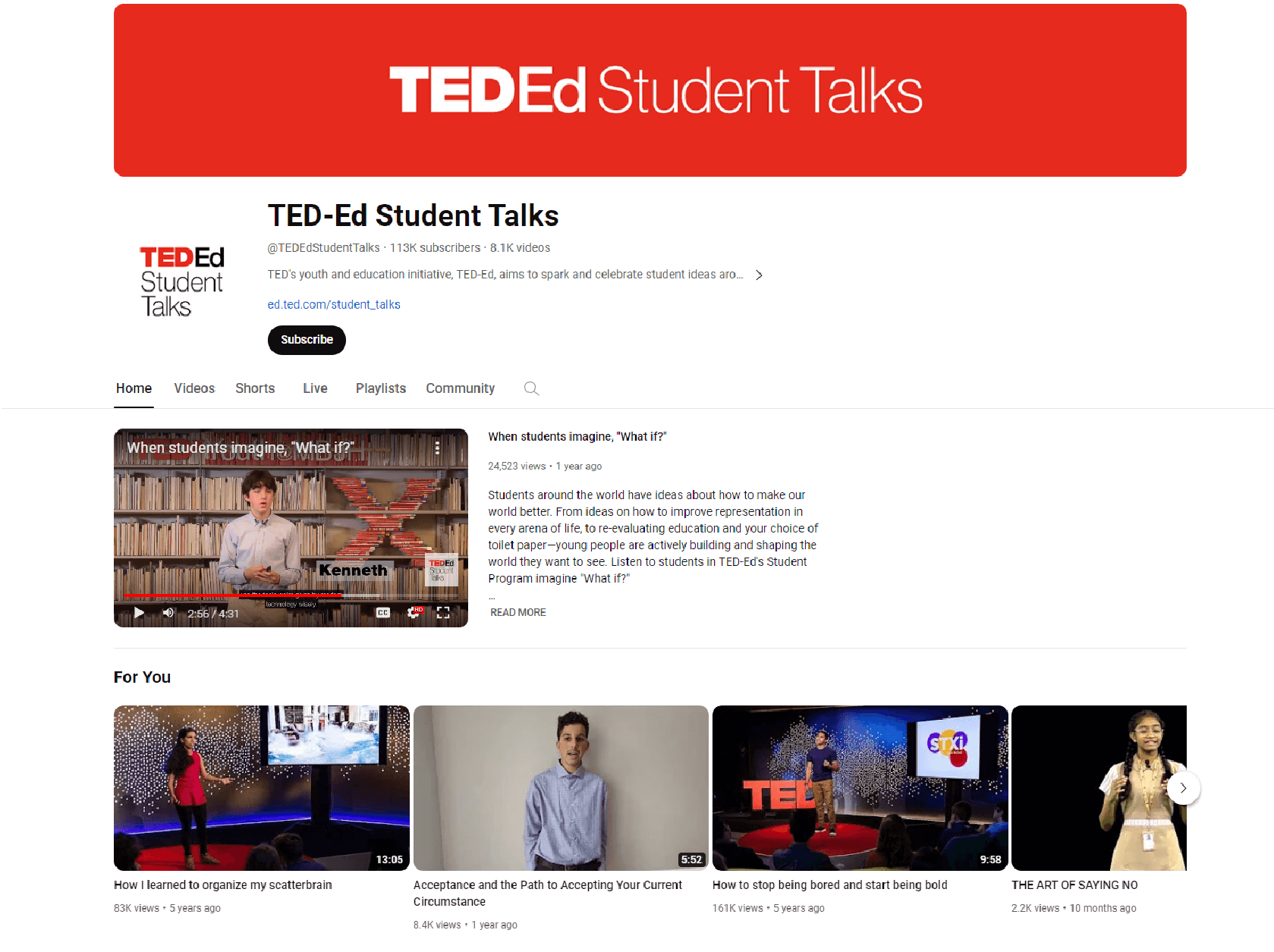 TED-Ed Student Talks Masterclass - 98thPercentile