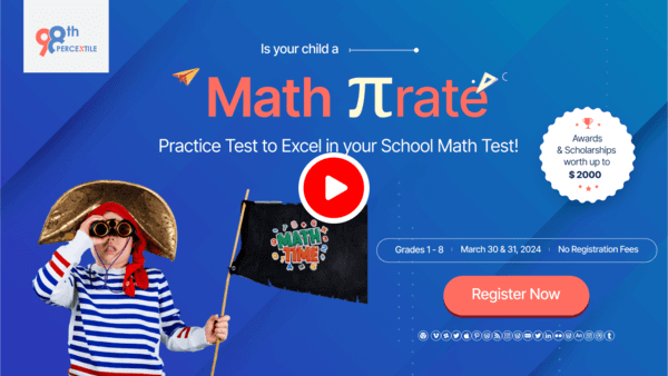 Math πrate Practice Test Grades 1-8 | 98thPercentile